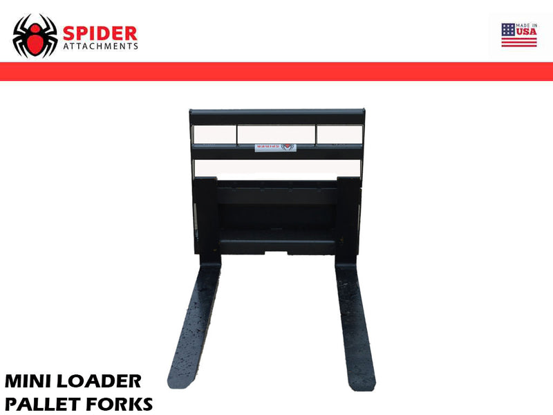 SPIDER pallet fork assemblies for mini loader - Langefels Equipment Co LLC