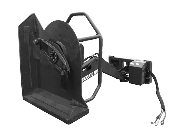 CID Swing Boom Brush Cutter for Skid Steers with gear motor