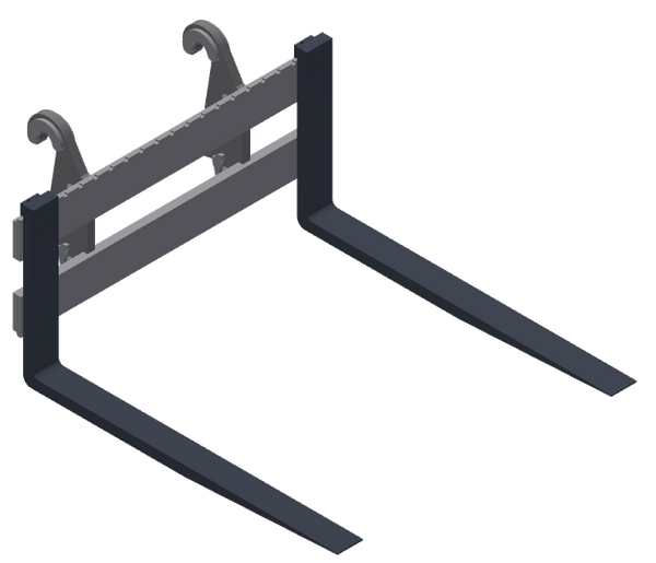 TAG ITA Style Pallet Forks for Wheel Loaders & Backhoes