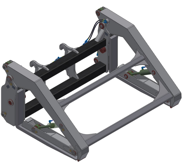 TAG Pipe Grapple Forks for Wheel Loaders