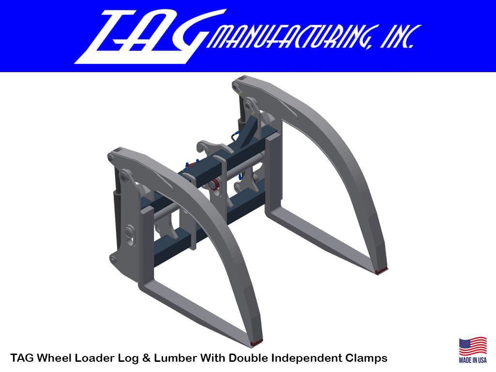 TAG Log & Lumber Forks with Double Independent Clamps for Class 300 Wh