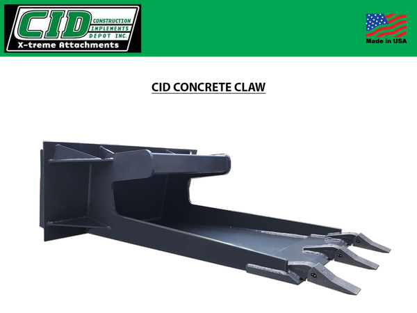 Skid Steer Pavement Buckets | Concrete Claw Attachments | LEC Tagged ...