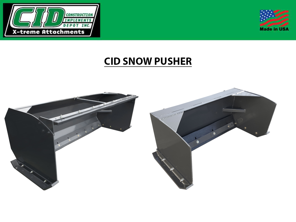 Skid Steer Snow Pushers | Snow Clearing Attachments | LEC