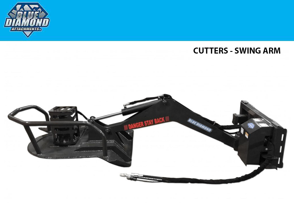 Swing Arm Brush Cutter for Skid Steers | Clearing Attachment | LEC