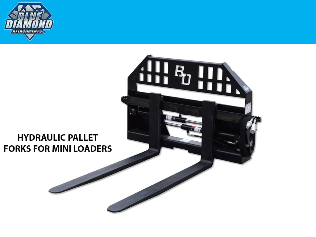 MINI LOADER: HYDRAULIC PALLET FORKS