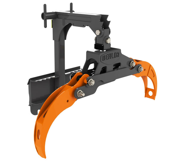 BERLON Forestry claw for skid steers - Langefels Equipment Co LLC