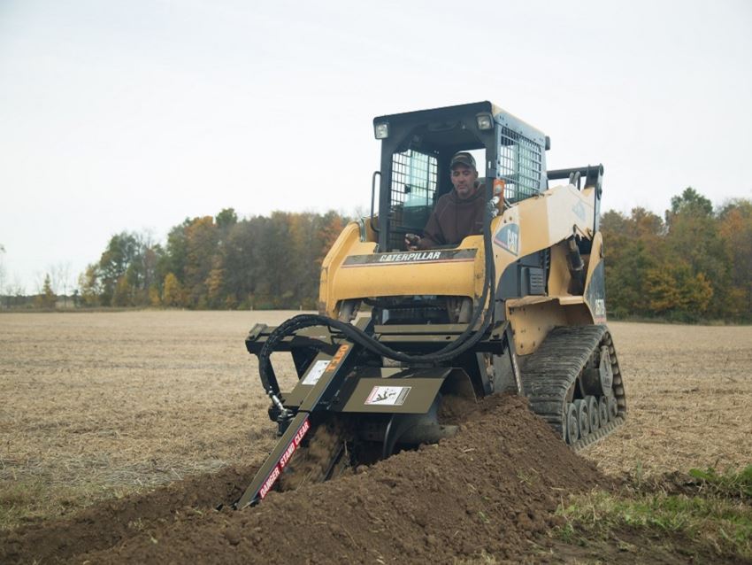 PREMIER duo tach trencher for Skid steers and mini loaders