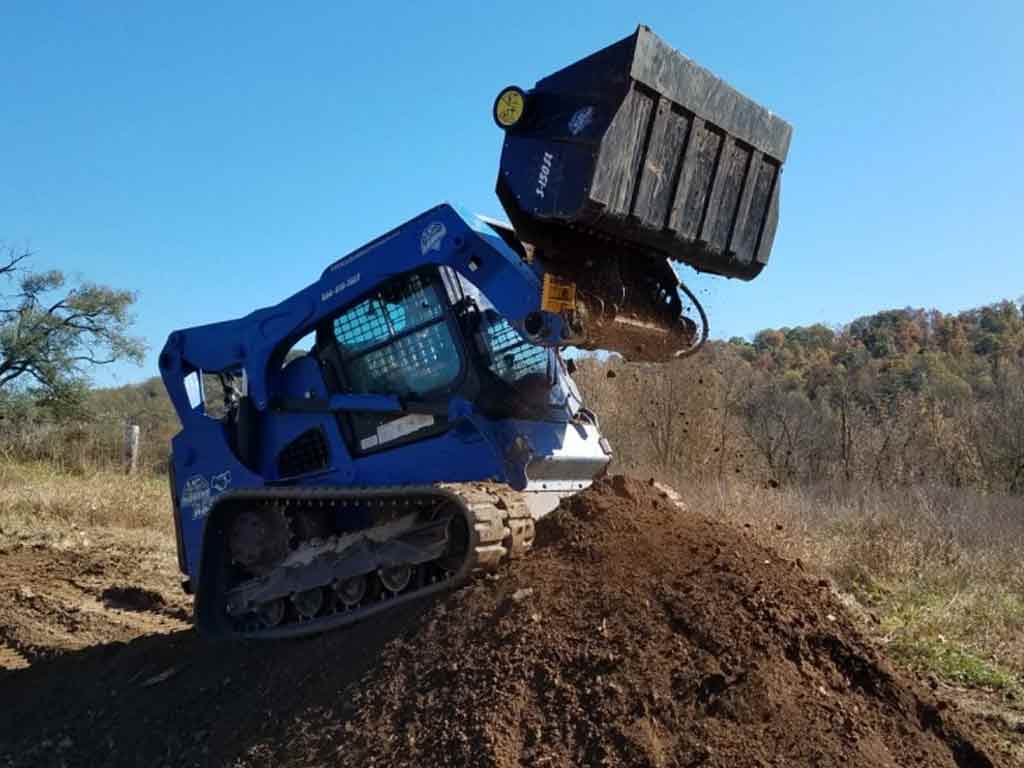 Blue Diamond Skid Steer Screening Bucket