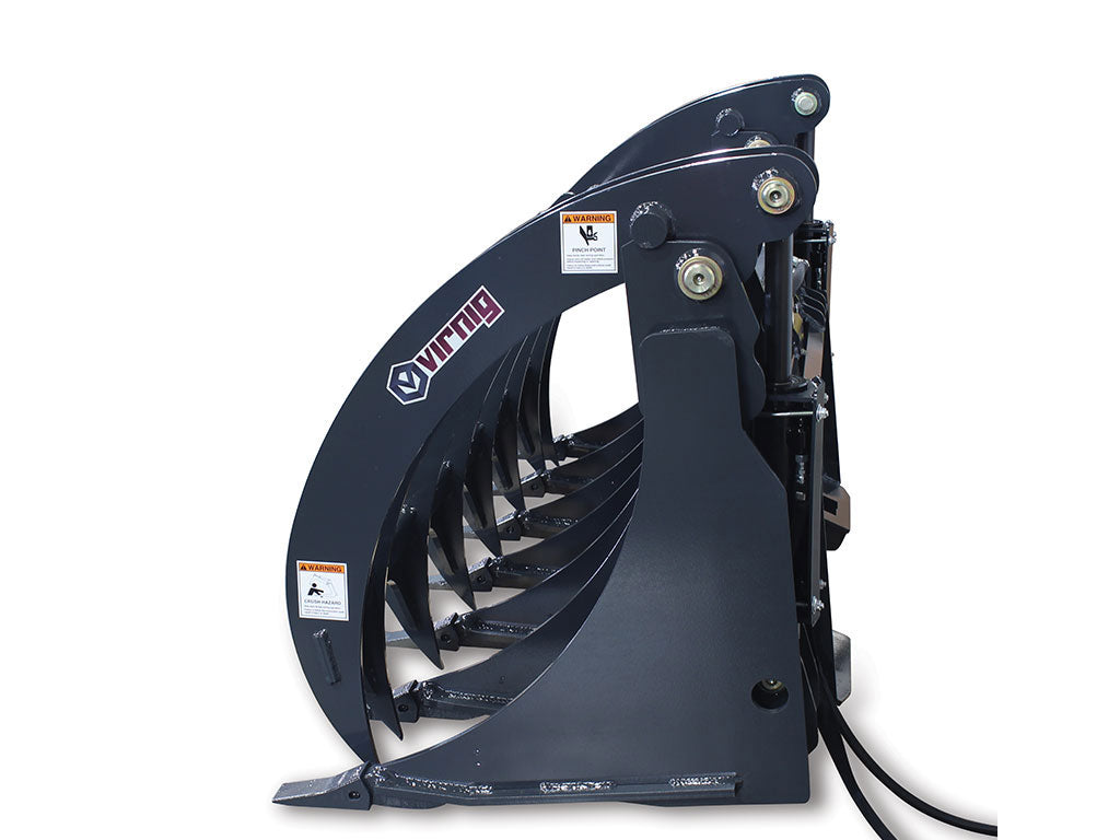 Virnig V60 Root Rake Grapple for skid steer